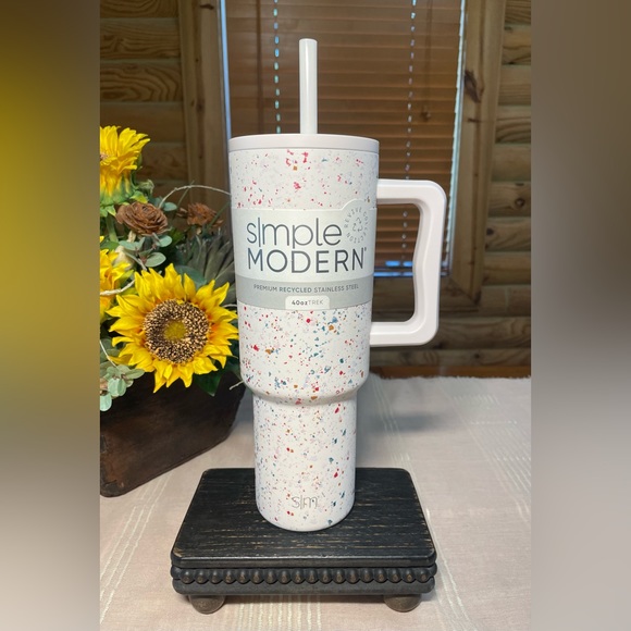 Simple Modern | Dining | Cream Terrazzo Simple Modern 4oz Trek Tumbler ...